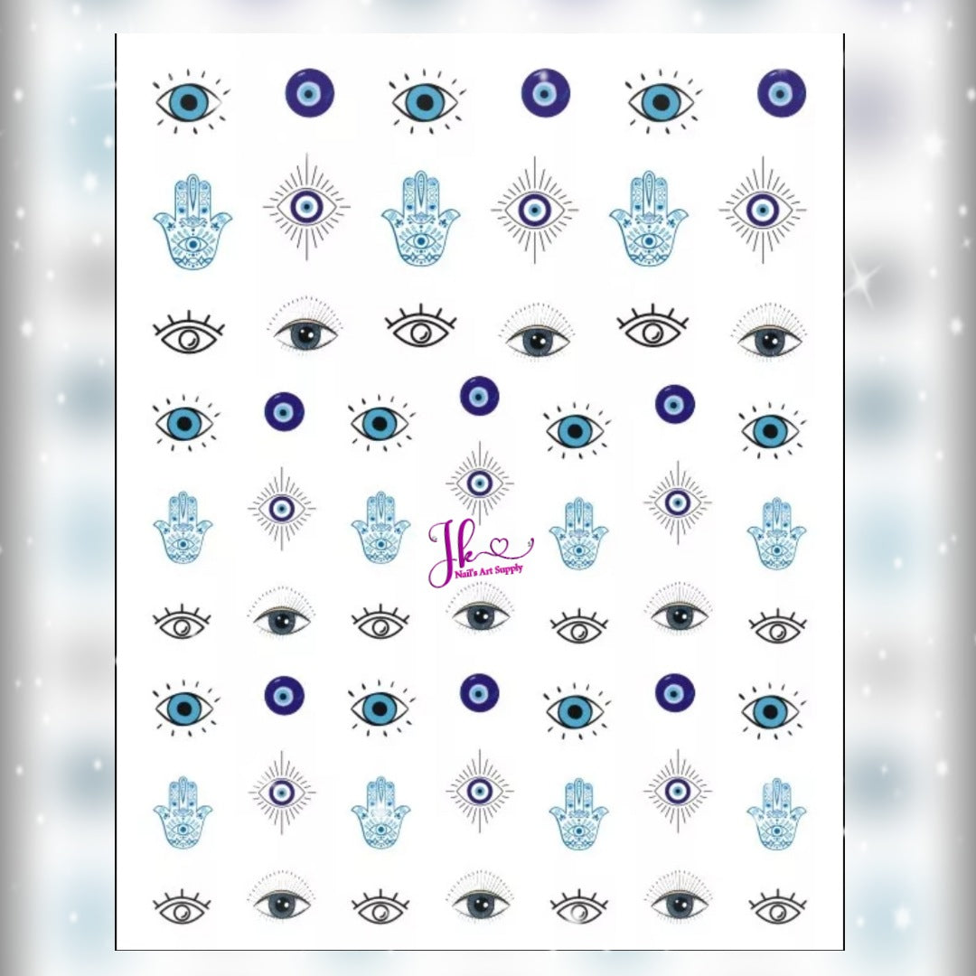 Stickers Ojos Turco B – JK Nail's Art Supply